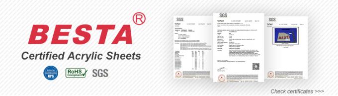 3mm Light Guide Acrylic Sheet Led Edge Lit Acrylic Panel Customizable