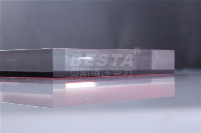 Unbreakable 2 Color Acrylic Sheet Two Layer Acrylic Sheet 2mm-60mm