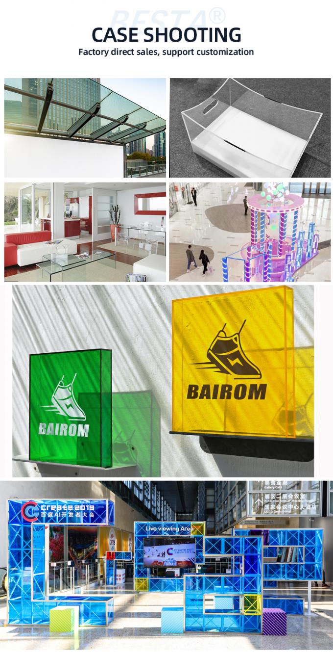 PMMA Mirror Acrylic Sheets Gold Plexiglass Sheets High Light Transmission