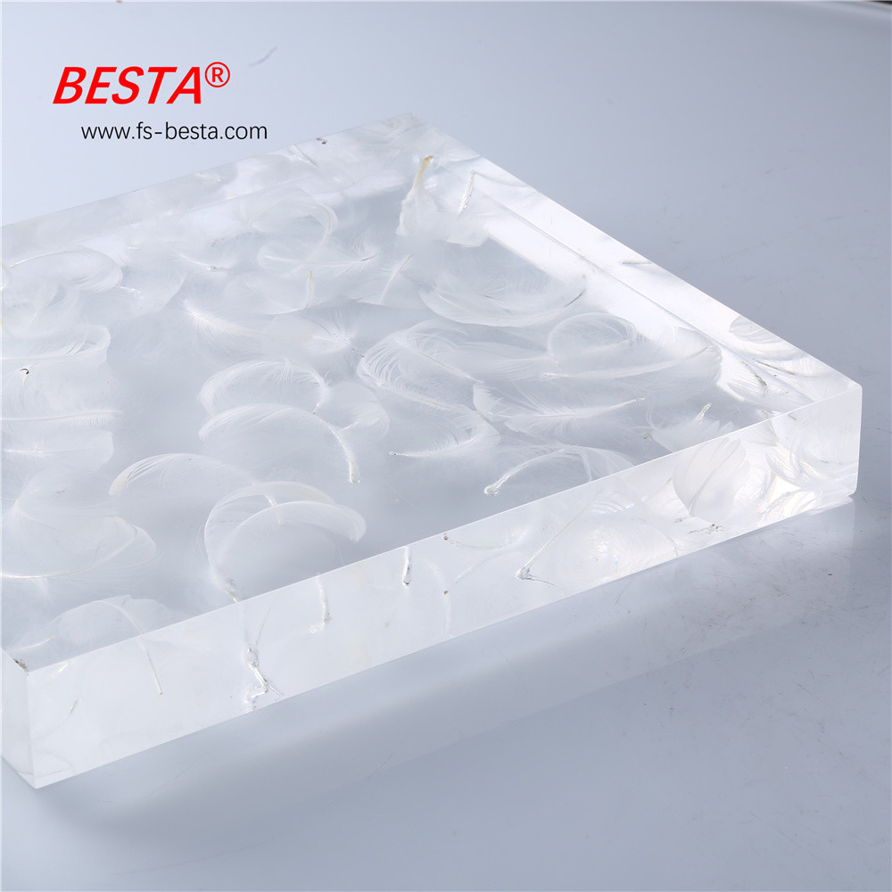 Feather Cast 15mm acrylic sheet High Gloss decorative plexiglass panels ...