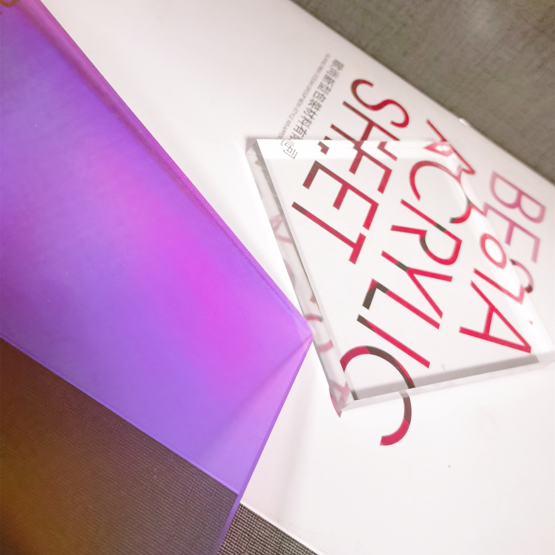 Customizable Color Flare 6mm Acrylic Sheets Pmma Diffuser Sheet