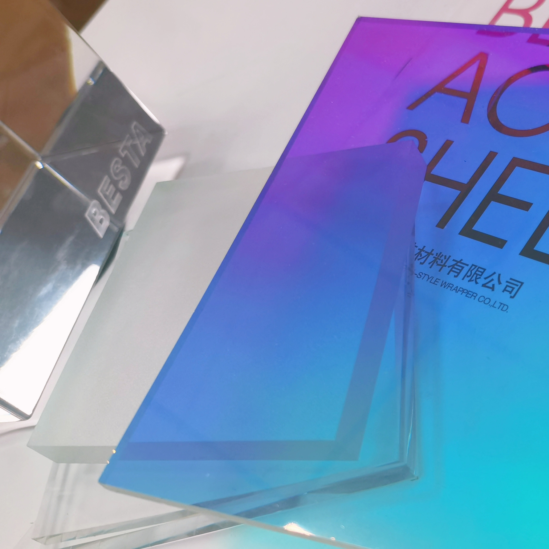 Customizable Color Flare 6mm Acrylic Sheets Pmma Diffuser Sheet